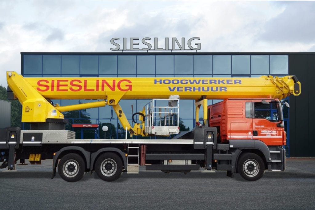 Hoogwerker 54 meter - Siesling - Specialistische reiniging en hoogwerkers